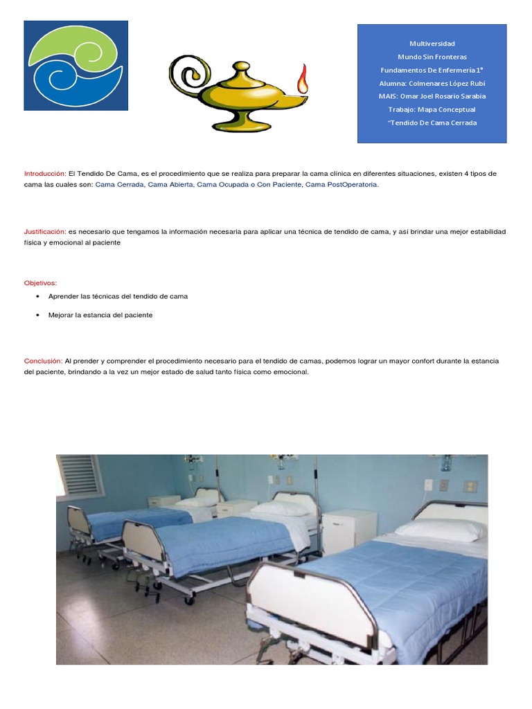 Cama Cerrada - Rubi Colmenares Lopez 1 A | PDF | Colchón | Bienestar