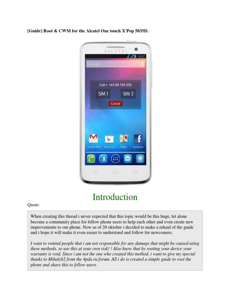 Unlock Root PDF | PDF | Android (Operating System) | Booting
