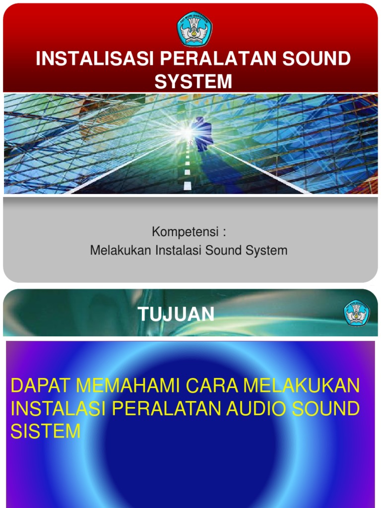 Instalasi Peralatan Sound Sistem | PDF