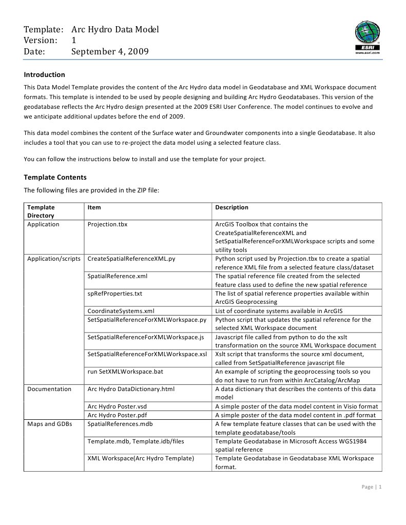 Getting Started With The ArcHydro Data Model Template | PDF | Arc Gis | Digital Technology