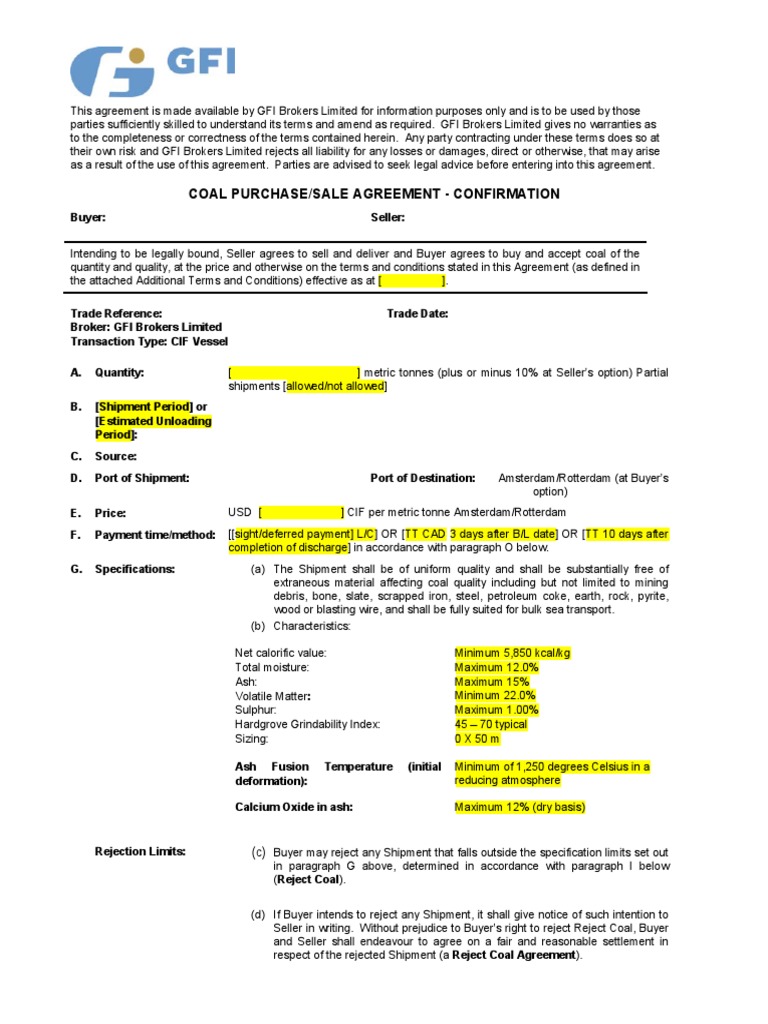 GFIphysical - CIF - ARA - Contractterms PDF | PDF | Arbitration | Damages