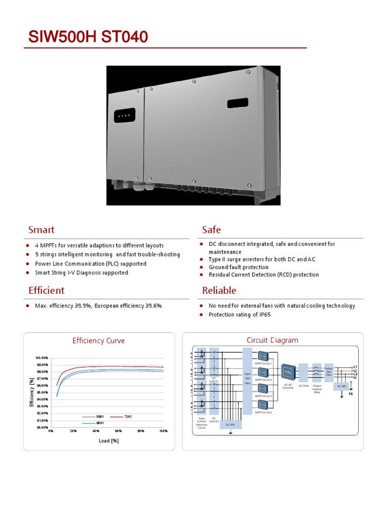 Datasheet - Siw500h ST040 | PDF | Electrical Components | Power (Physics)