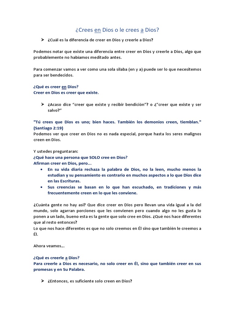 Crees en Dios o Le Crees A Dios | PDF | Abrahán | Dios