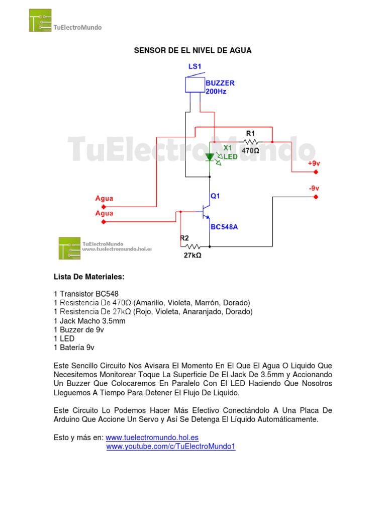 Esquema Sensor Agua | PDF