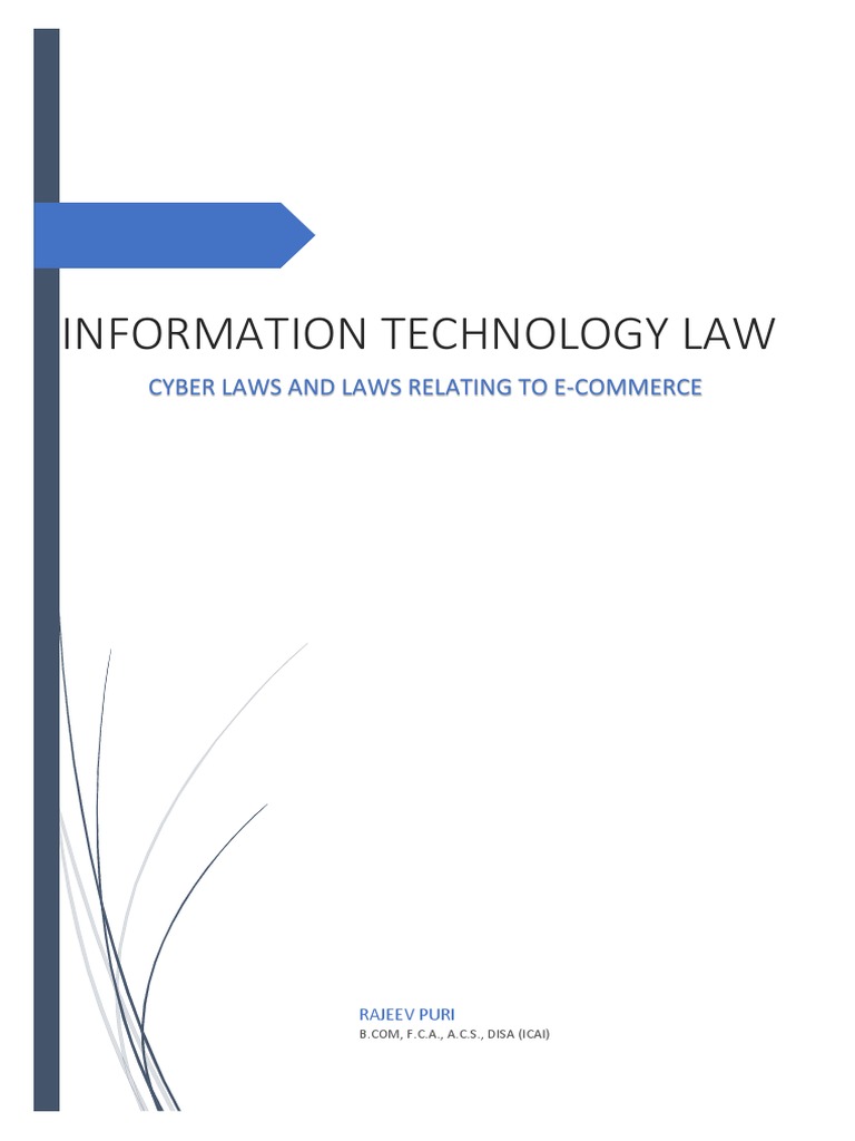 Overview of IT Law in India | PDF | Computers
