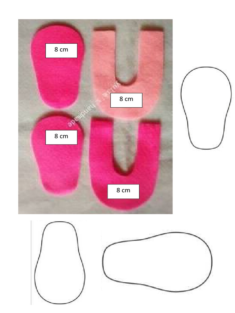 Pola Sepatu Bayi Flanel | PDF