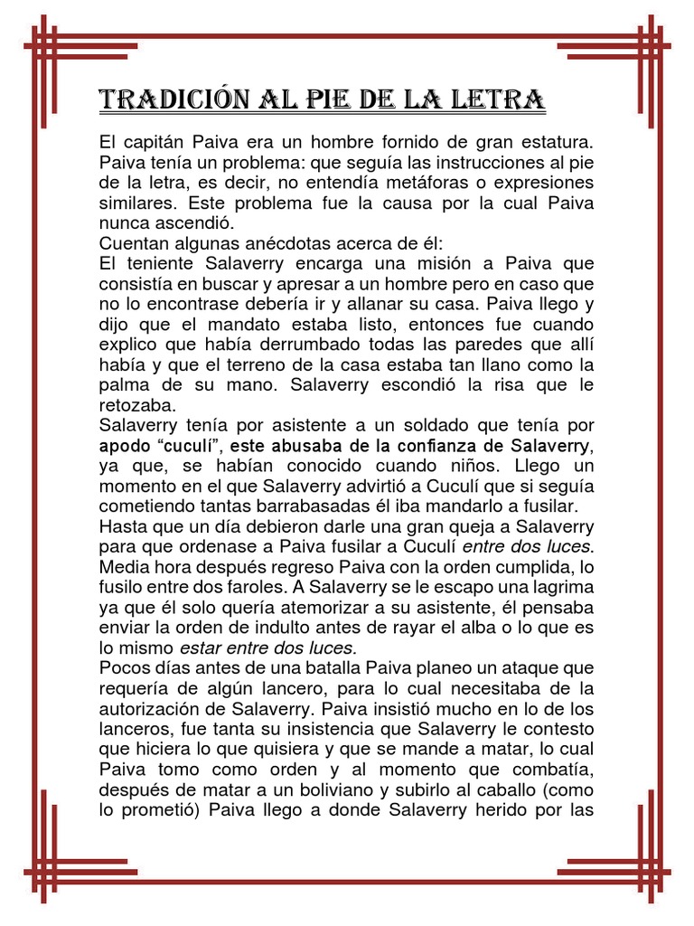 Tradición Al Pie de La Letra | PDF | Hannibal