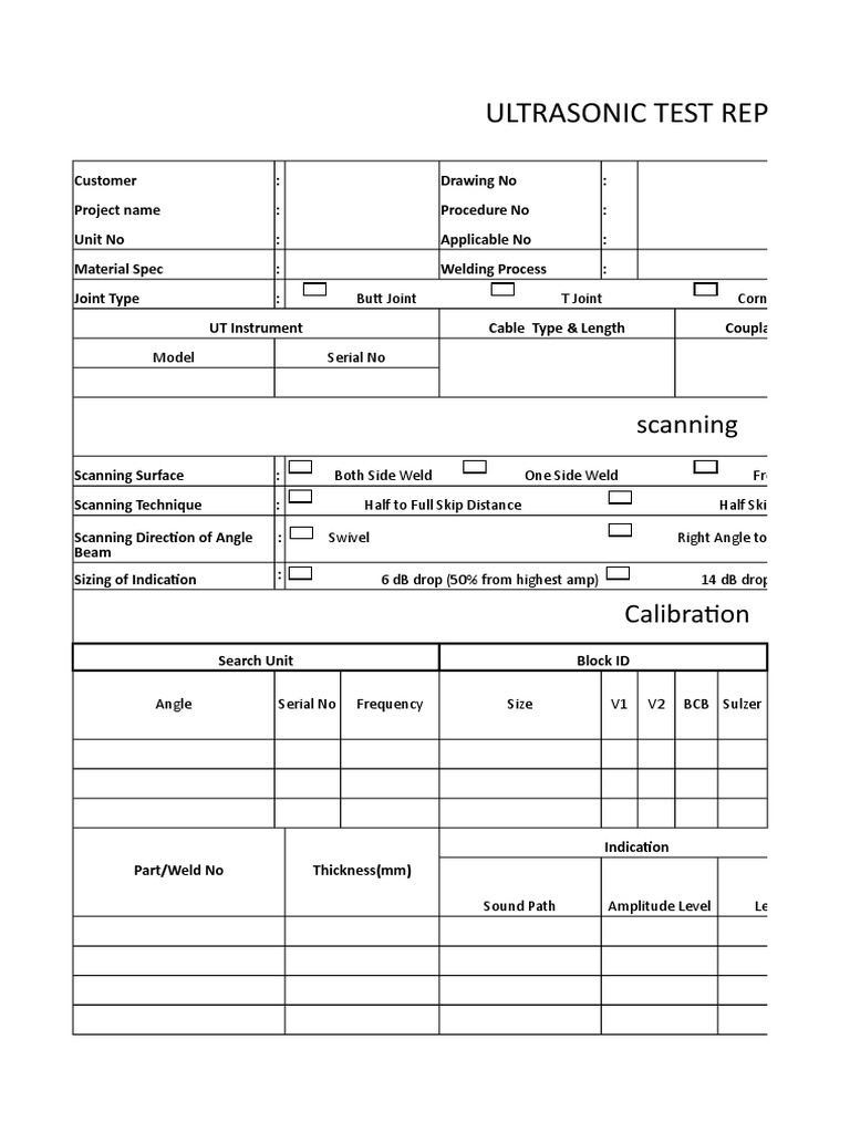 Ut Report | PDF | Ultrasound | Welding