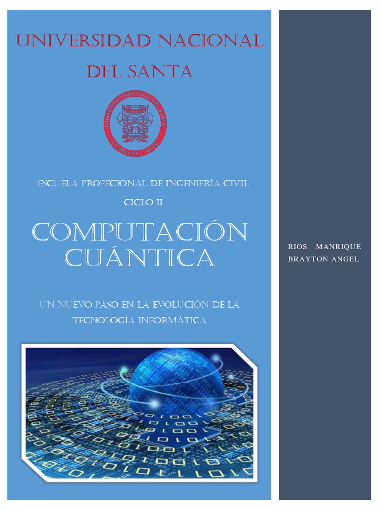 COMPUTACIÓN CUÁNTICA | Computación cuántica | Física moderna