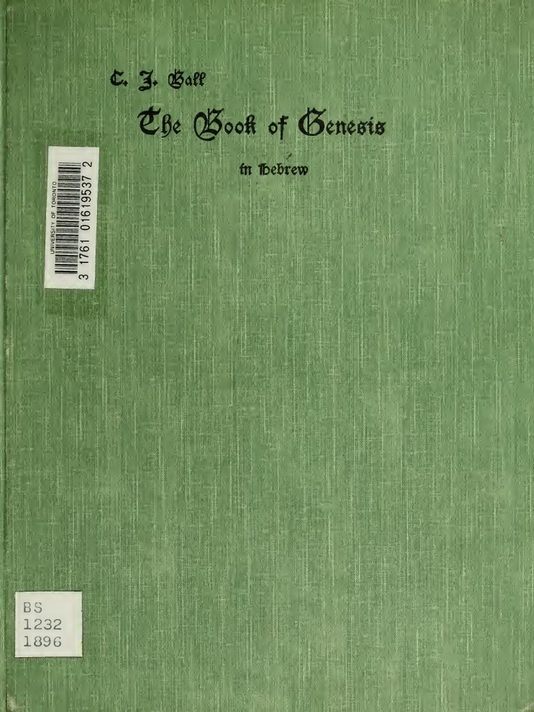 Book of Genesis | PDF | Religious Texts | Bible