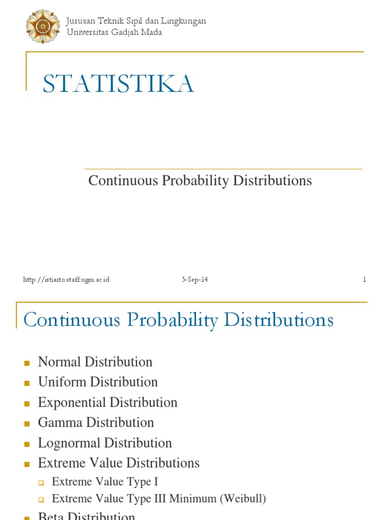 ST05 Continuous Probability Distributions | PDF