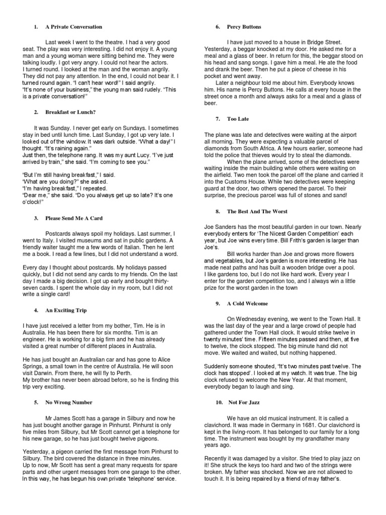 A Private Conversation 6. Percy Buttons | PDF