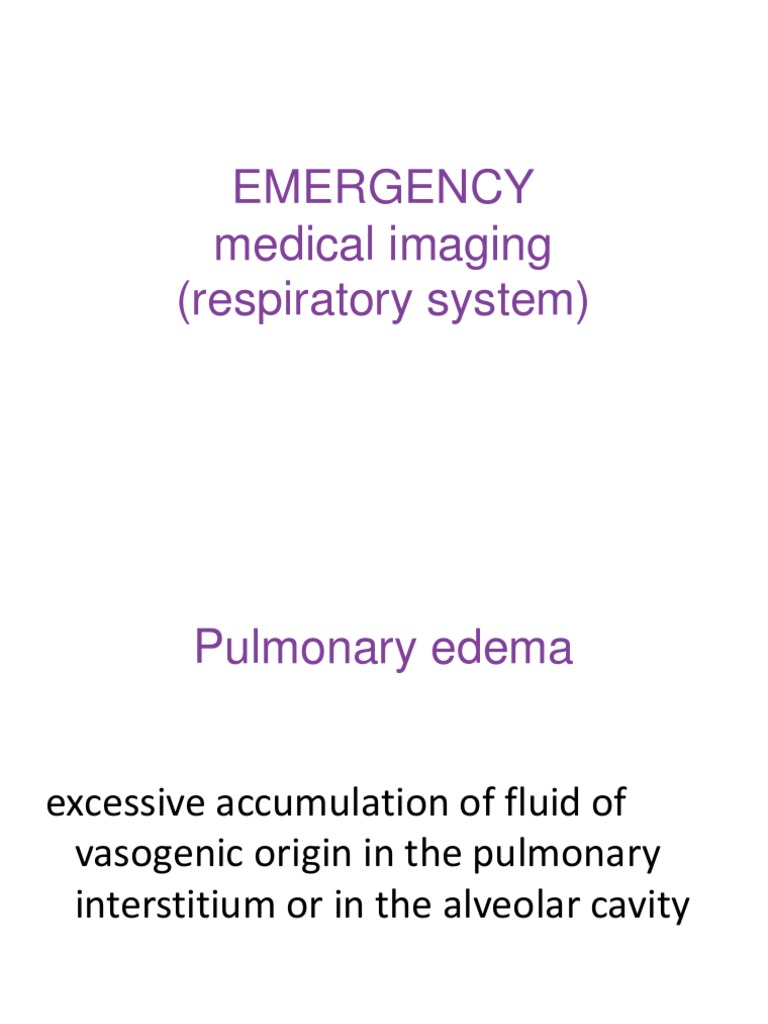 EMERGENCYmedical Imaging Respiratory System | PDF | Lung | Thrombosis
