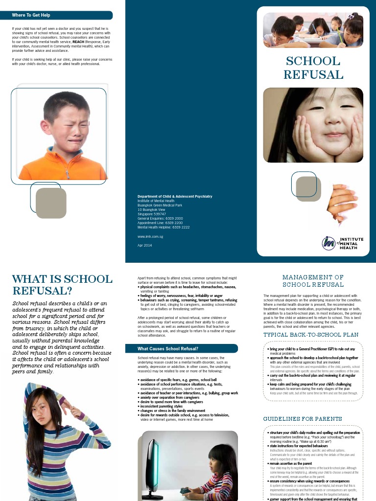 School Refusal: Where To Get Help | PDF | Anxiety | Mental Health