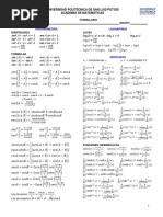 Engineering Mathematics Formula Sheet | PDF | Trigonometric Functions ...