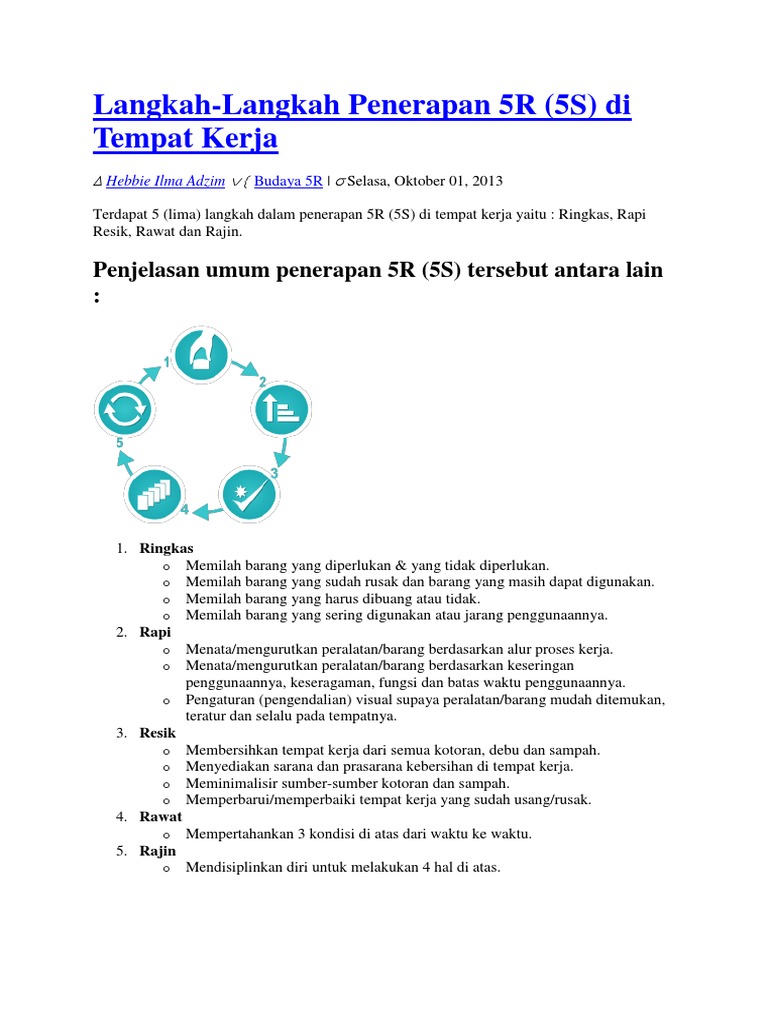 Langkah Penerapan 5 R | PDF