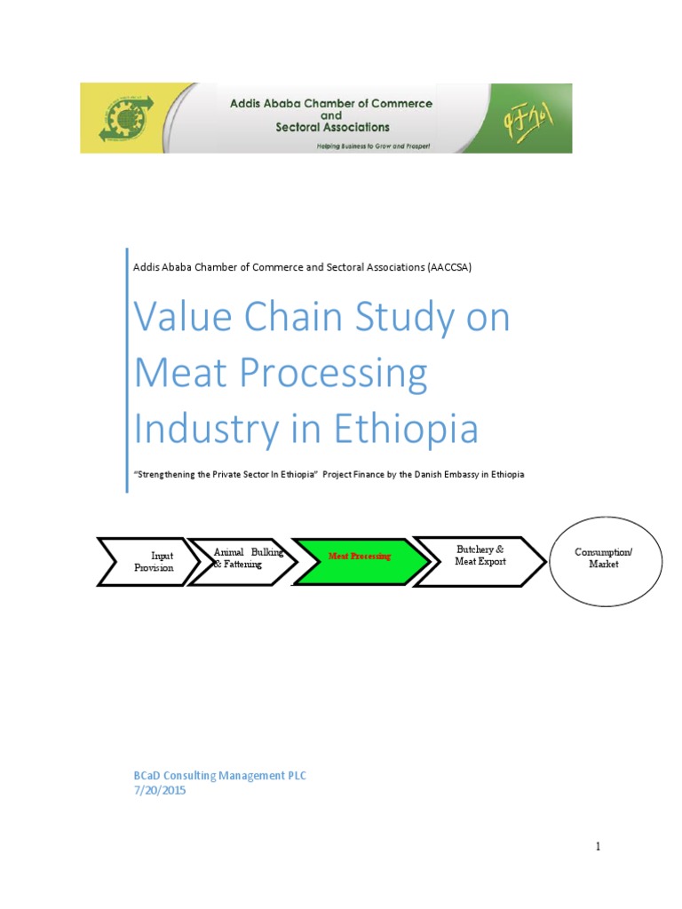 Value Chain Study On Meat Processing | PDF | Slaughterhouse | Meat