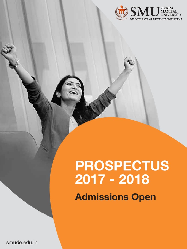 Smu de New Prospectus 11-4-2017 Final Artboard 24 CM X 17.6 CM | PDF | Business | Further Education