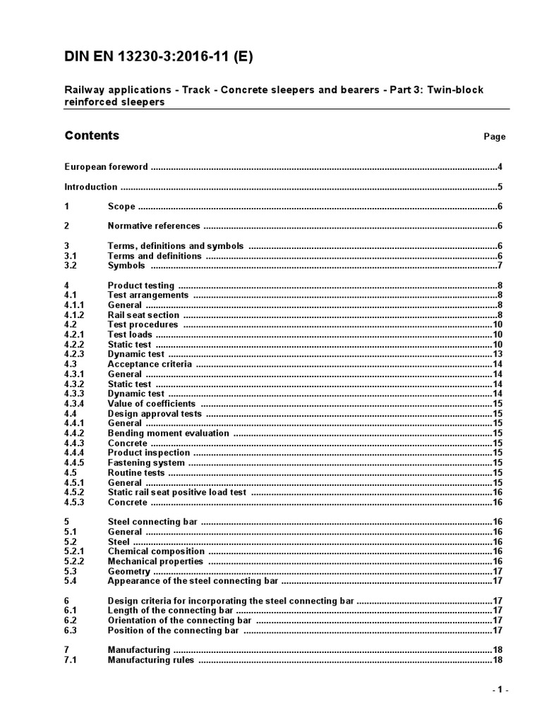 DIN EN 13230-3_2016-11 | Track (Rail Transport) | Engineering
