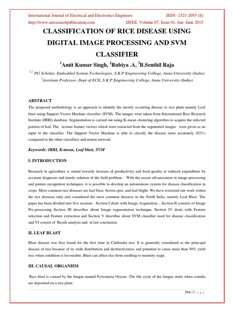 Classification of Rice Disease Using Digital Image Processing and SVM ...