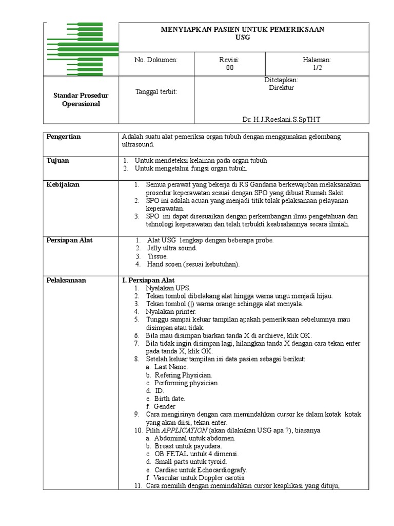 PemerIksaan USG ECHO | PDF