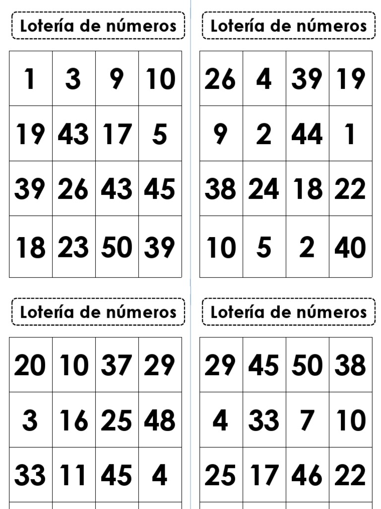 Loteria de Numeros Hasta El 50 | PDF | Deportes | Ajedrez