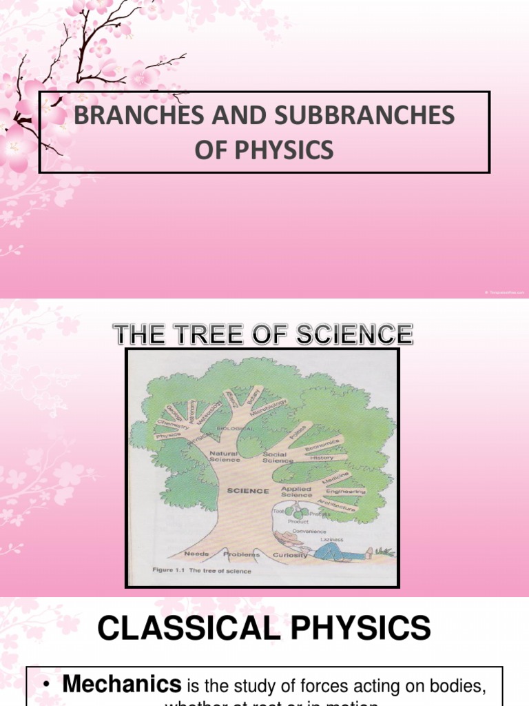 Intro Branches of Physics | PDF | Social Science | Technology & Engineering