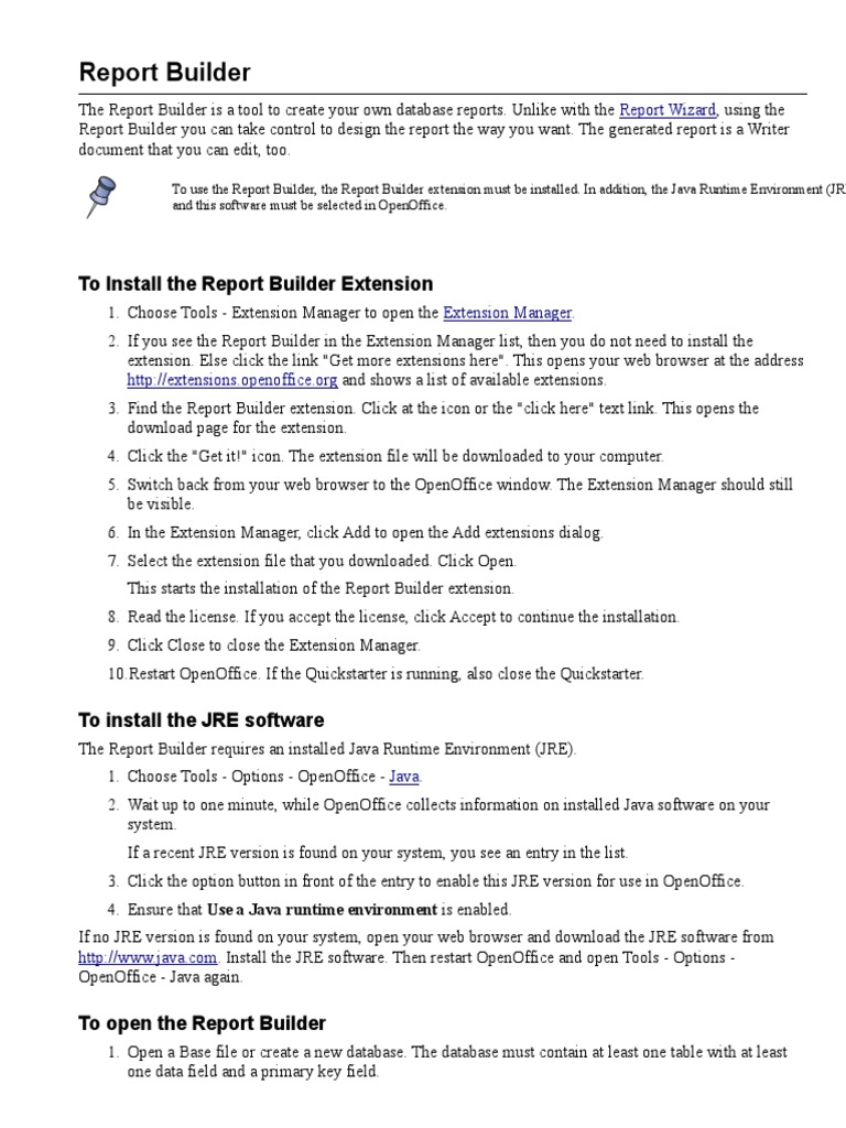 Report Builder | PDF | Java Virtual Machine | Icon (Computing)