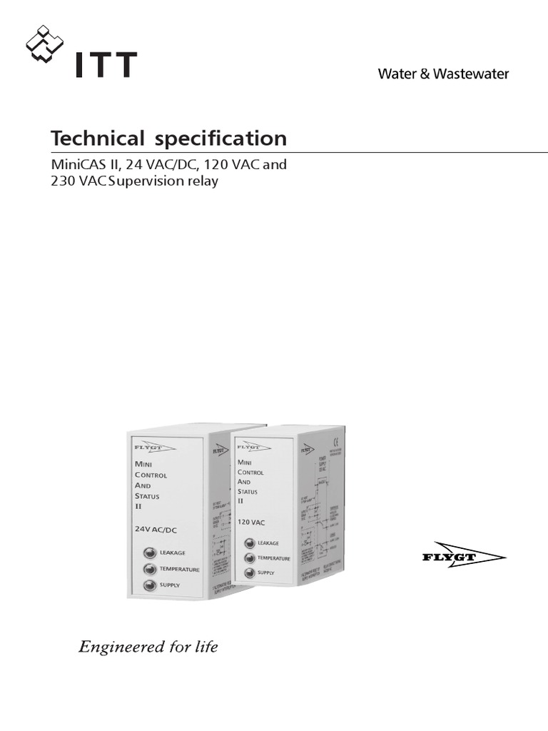 FLYGT - Minicas II PDF | Relay | Switch