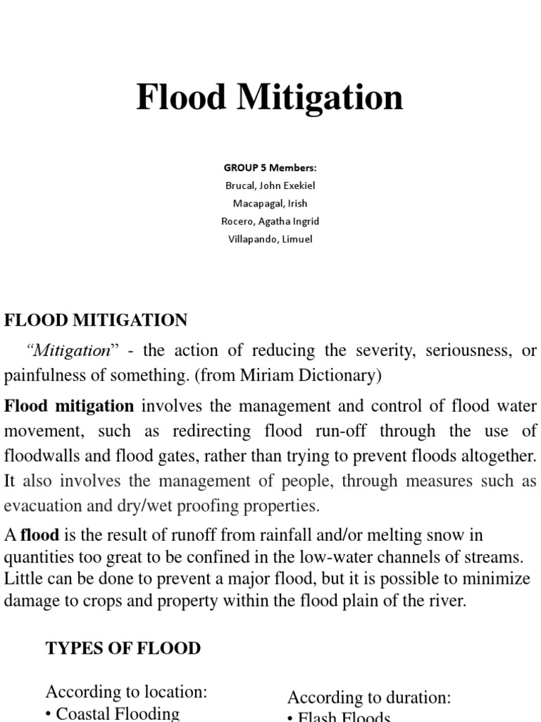 Flood Mitigation PPOINT | Flood | Reservoir