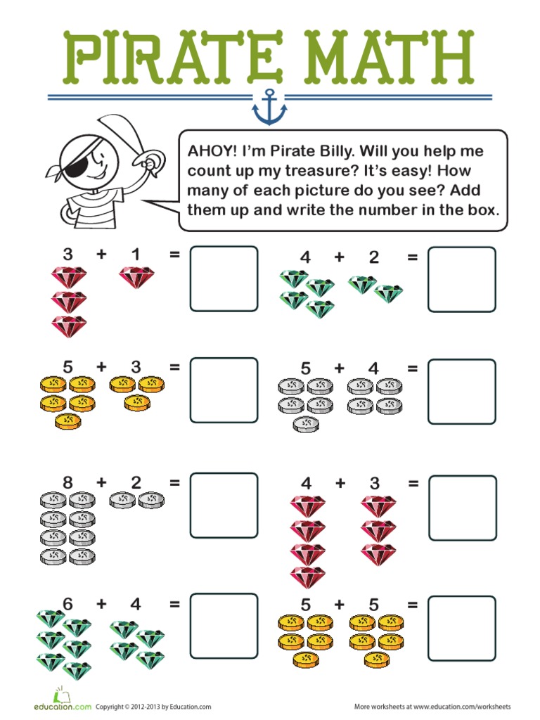 Pirate Math | PDF