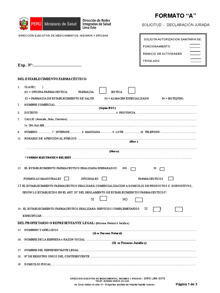 Formato A | PDF | Farmacia | Farmacéutico