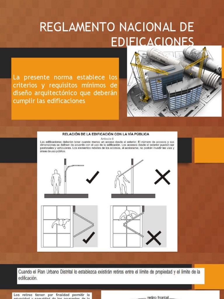 Reglamento Nacional de Edificaciones | PDF