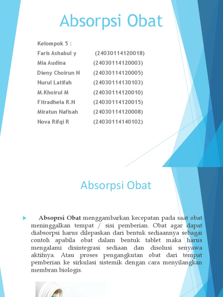 Absorpsi Obat | PDF