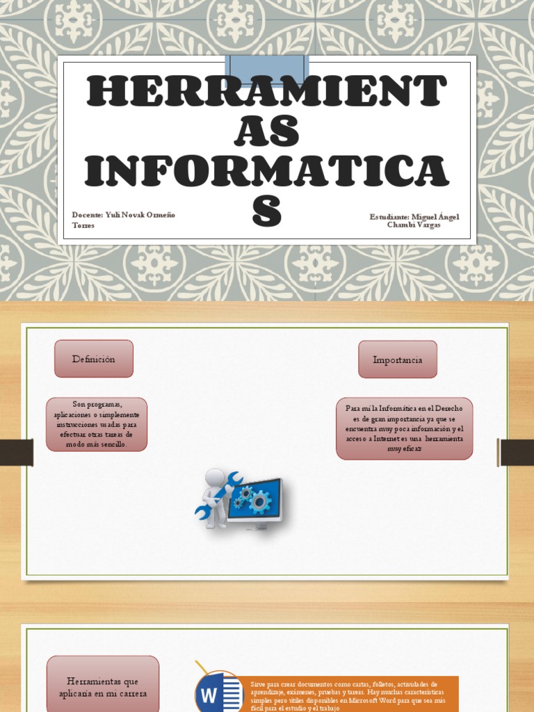 Herramientas Informaticas PPT (2da Opcion) | PDF