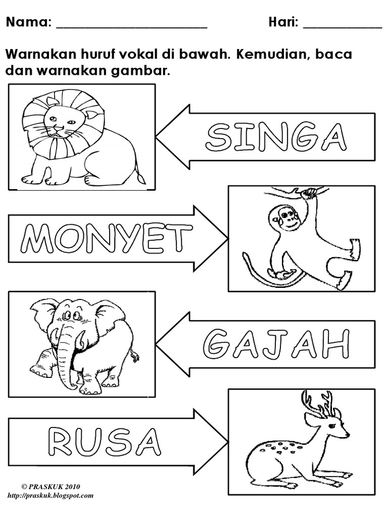 Latihan Huruf Vokal | PDF