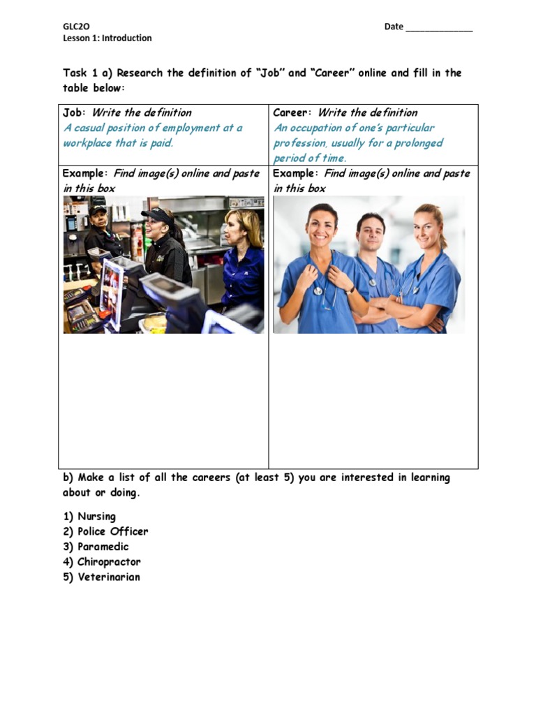 Glc2o Intro Task 1 | PDF | Labour | Business Glc2o Intro Task 1 | PDF | Labour | Business