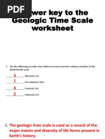 Geologic Time Scale Worksheet | PDF | Science & Mathematics