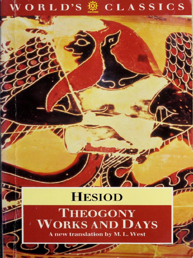 Hesiod Theogony Works and Days Trans M. L West