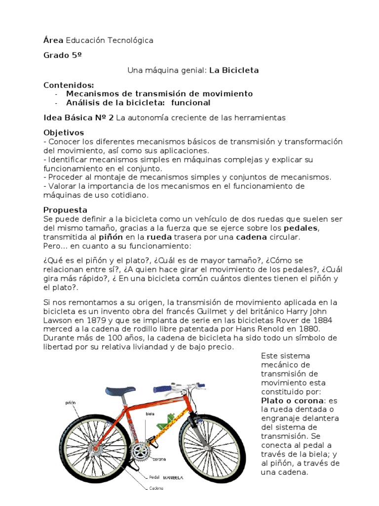 La Bicicleta | PDF | Engranaje