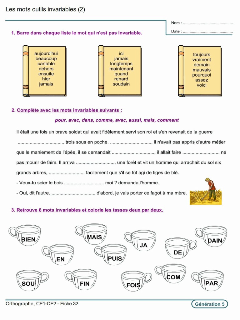 Mots Invariable | PDF