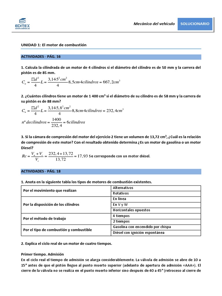 Esquemas del Motor UD1 de Gasolina | PDF | Motor diesel | Pistón