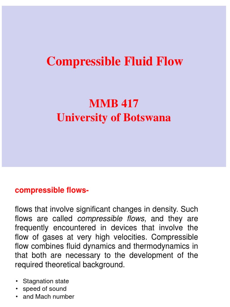 Compressible Flow | PDF | Nozzle | Fluid Dynamics
