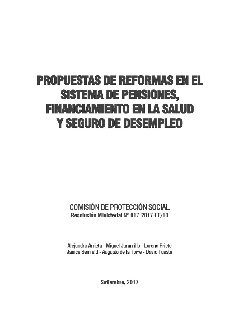 Informe Final Comision de Proteccion Social | Download Free PDF ... Informe Final Comision de Proteccion Social | Download Free PDF ...