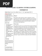 Nine Learning Experiences for CDA | PDF | Scissors | Self Concept