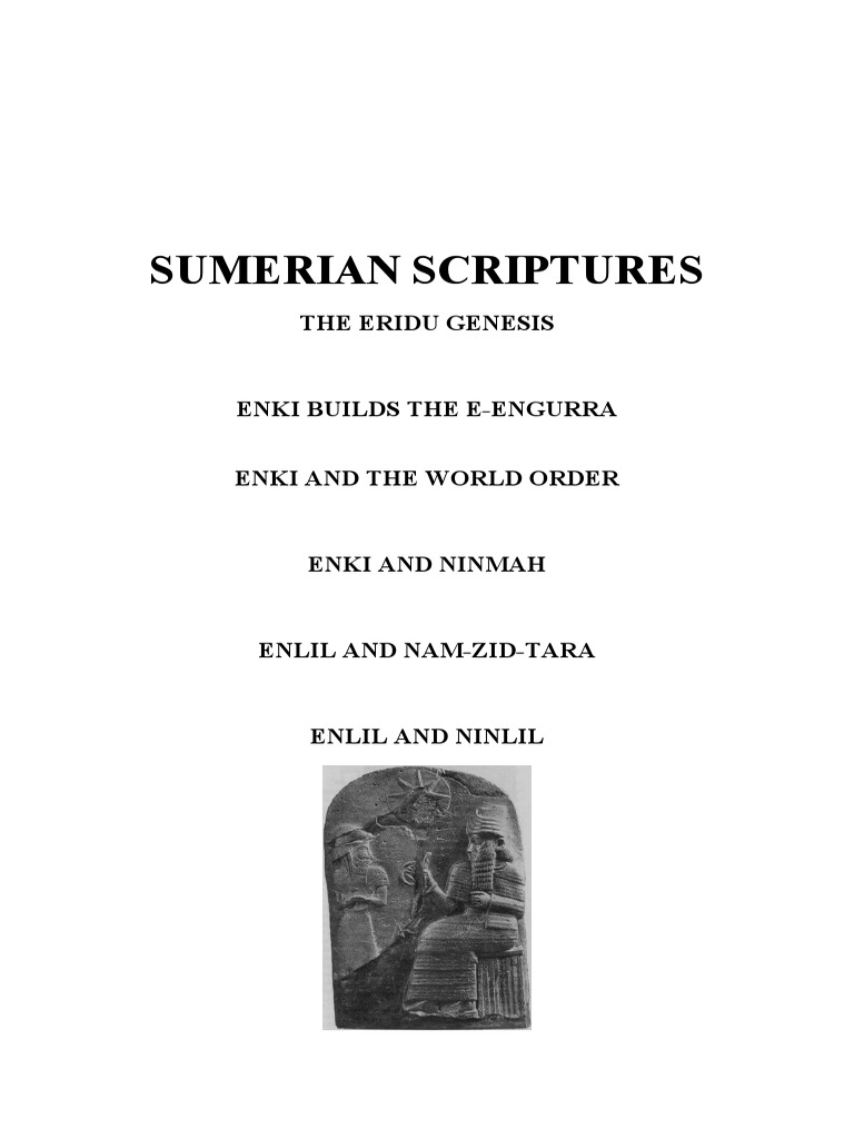 Sumerian Scriptures | PDF | Mesopotamian Mythology | Ancient Semitic ...