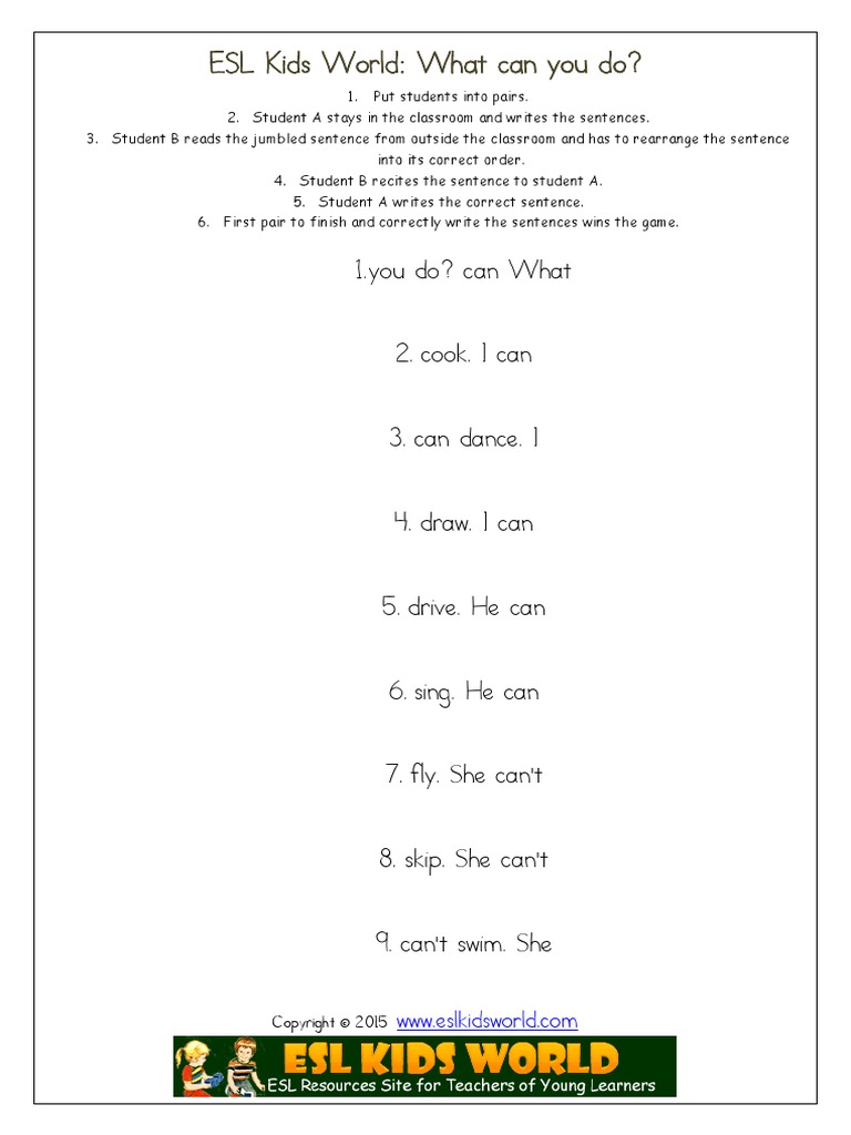 Action Verbs Running Dictation | PDF
