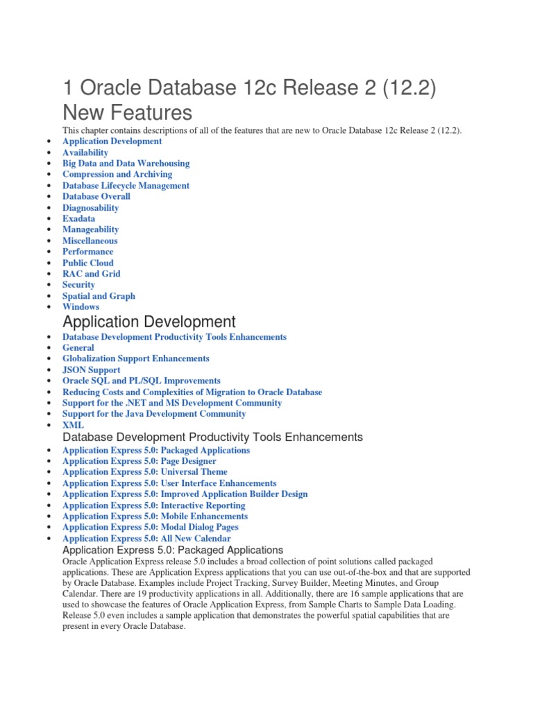 New Features2 | PDF | Oracle Database | Pl/Sql