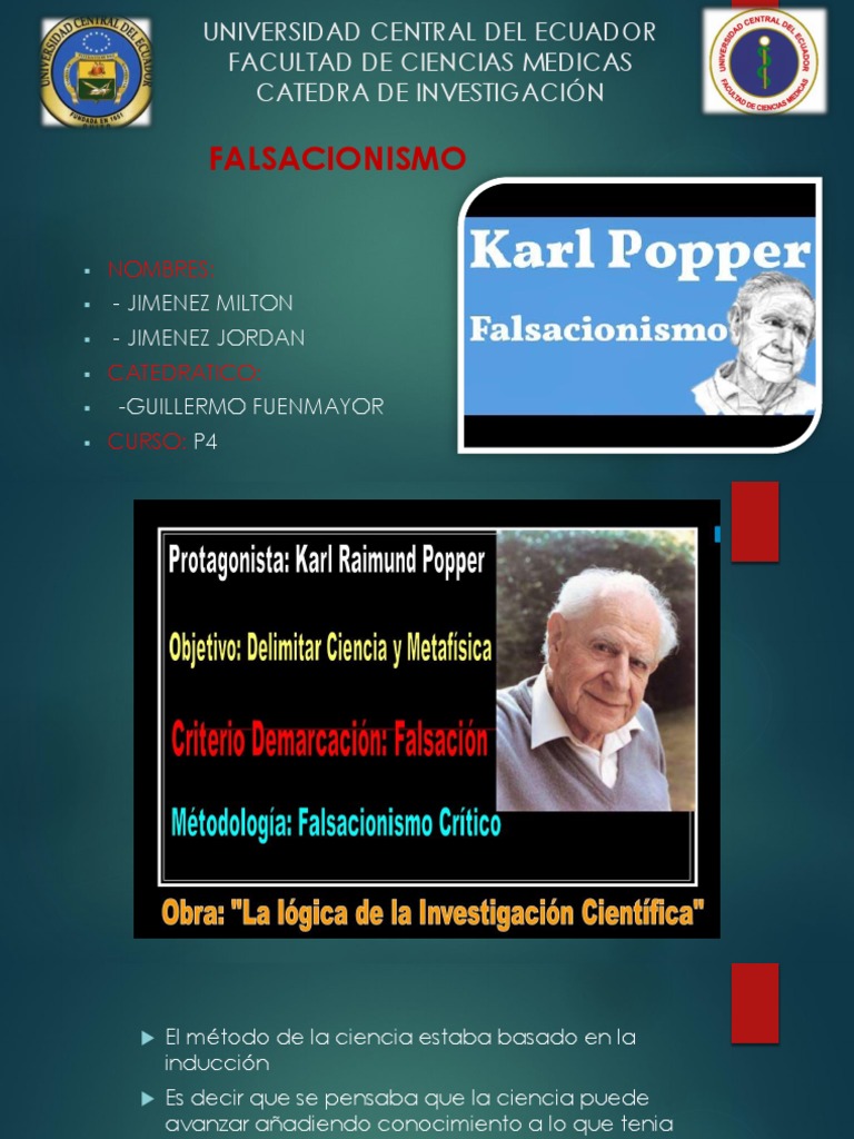 El Falsacionismo | PDF | Hipótesis | Karl Popper