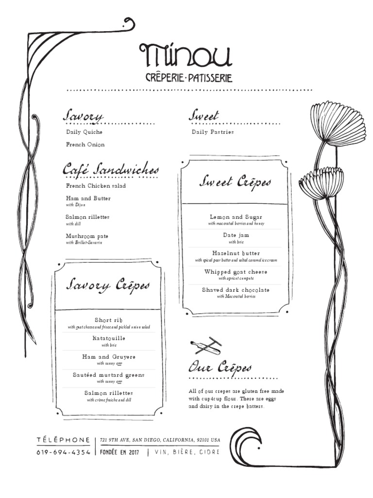 Minou Menu | PDF